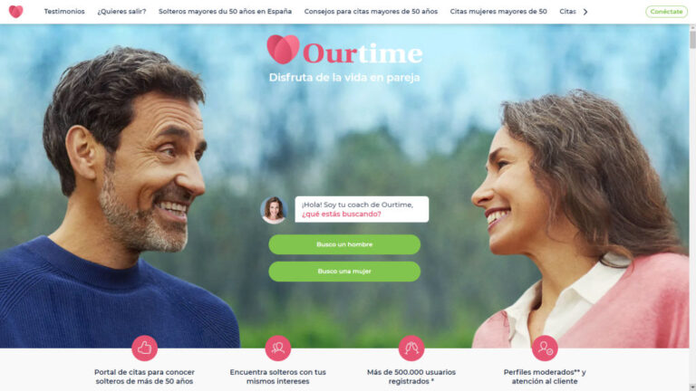 OurTime, una página de citas para mayores de 50